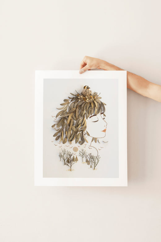 Sister Golden | "Moon Bird" Flower Print